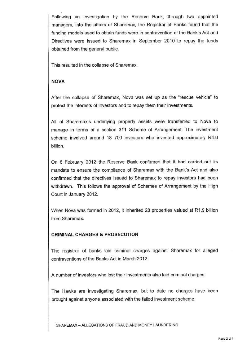 NPA letters of 29 July 2020 to AfriForum and Nova’s attorneys | Nova ...