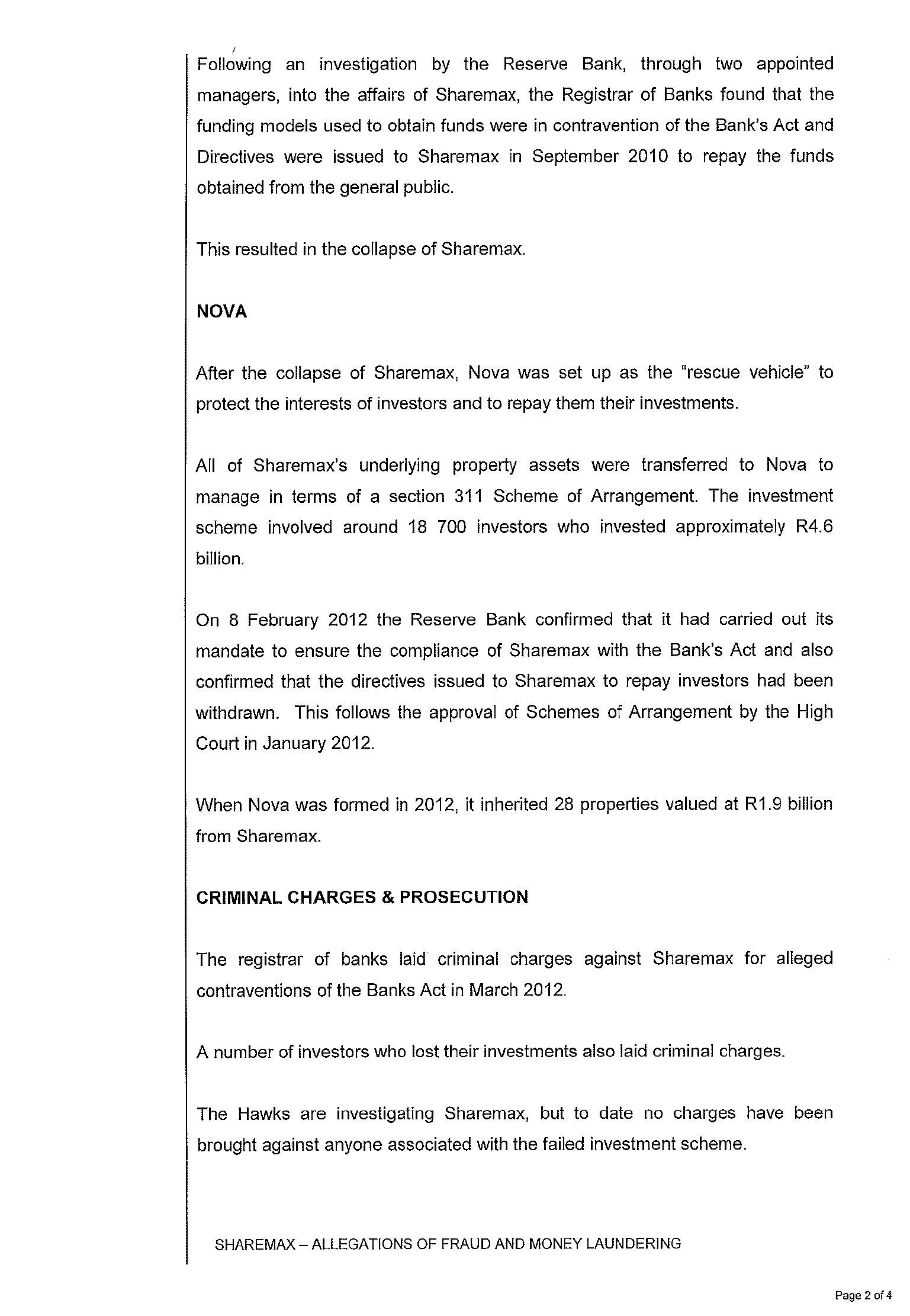 NPA letters of 29 July 2020 to AfriForum and Nova’s attorneys | Nova ...